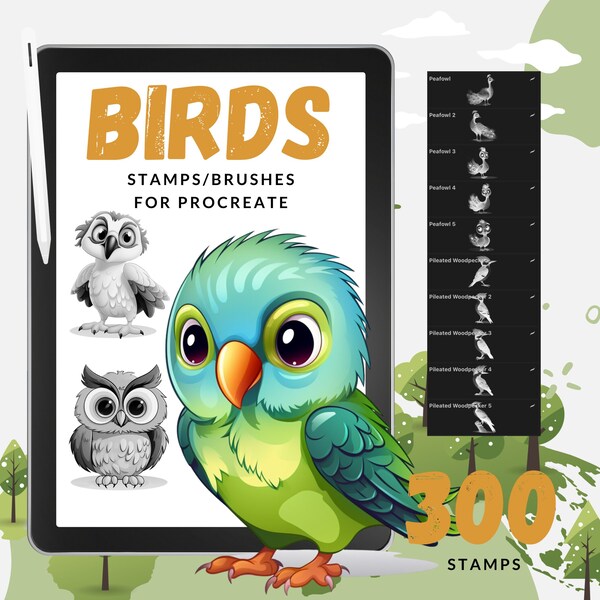 Cute Bird Stamp - Etsy
