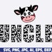 Cow Uncle SVG, Farm Animal Print (digital Download) - Etsy