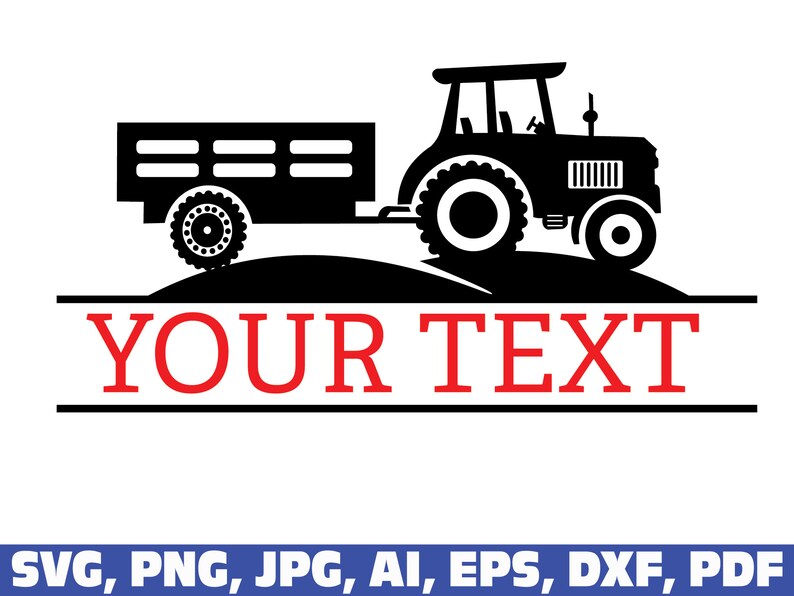 Tractor Monogram Svg, Tractor Svg, Farm Tractor Svg, Farm Svg, Monogram ...