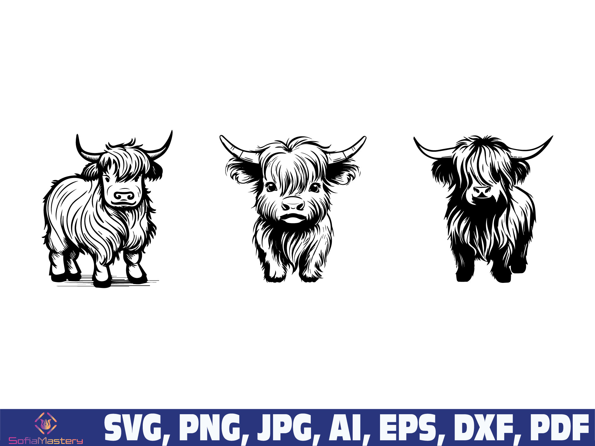 Highland Cow Svg, Highland Cow Png, Highland Cow Head Svg, Cow Svg ...