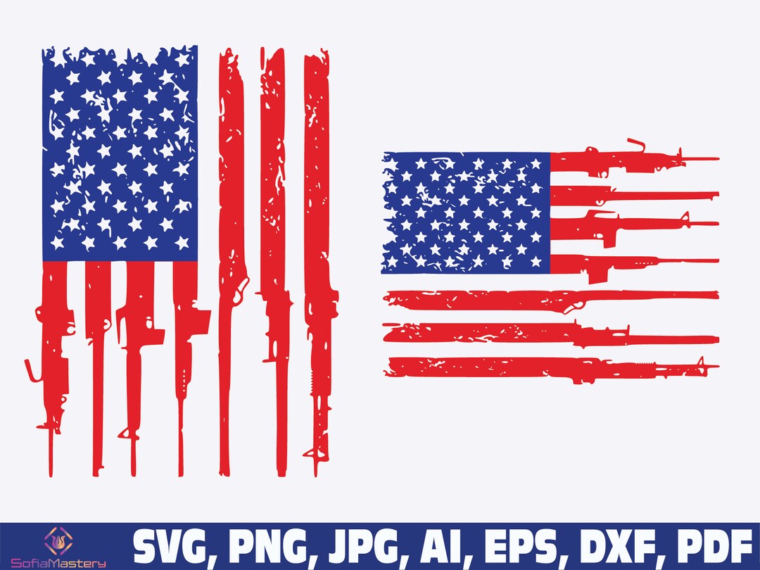 Rifle Flag Svg, Gun Flag Svg, Bullet Flag Svg, Military Svg, Army Flag ...