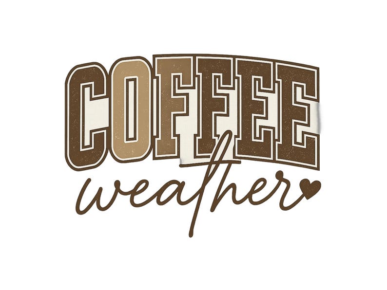 Coffee Weather PNG, Cozy Fall Sublimation Design, Trendy Winter Coffee ...