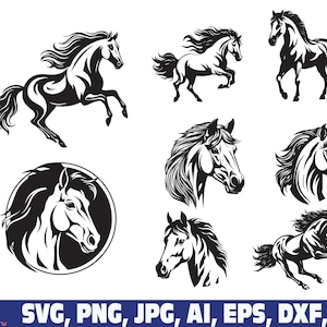 Tête de cheval svg png, cheval fille svg png, visage de cheval svg png ...