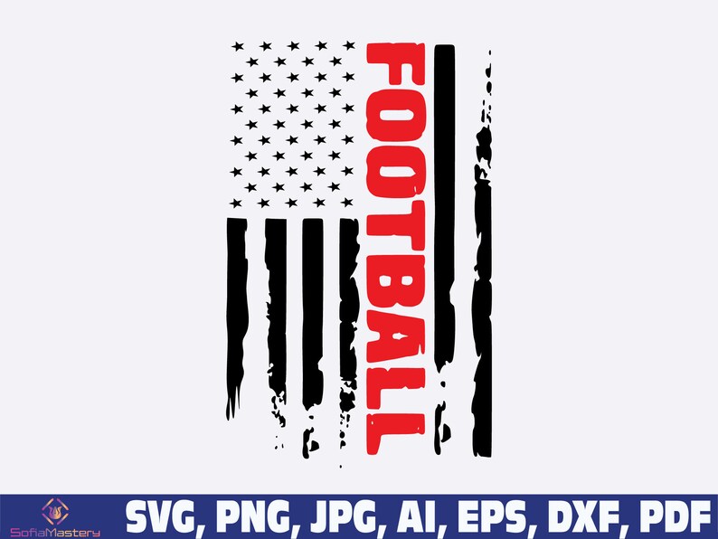 Football Flag Svg Png, Football American Usa Flag Svg Png Bundle ...