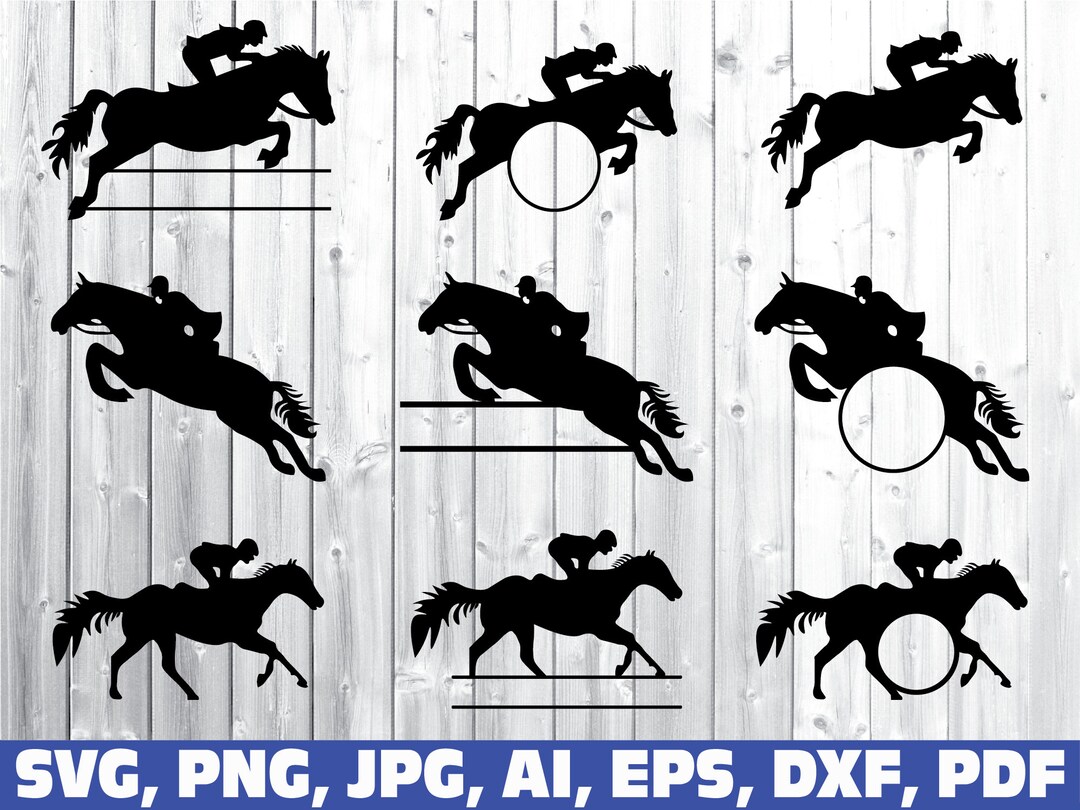 Equestrian Svg, HORSE Svg, Horses Svg, Equestrian Split Monogram Svg ...