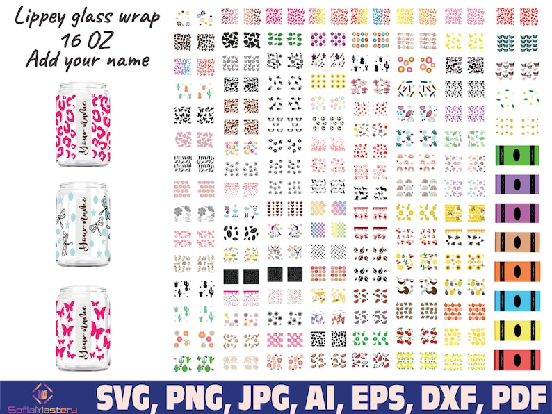 Libbey Glass Wrap Custom Name Svg Png, Libbey Glass Svg, Libby Glass ...