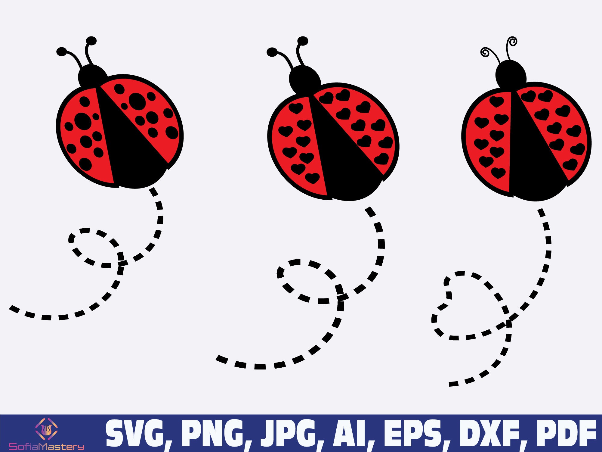 Ladybug Seamless Pattern Leopard Svg Png, Lady Bug Svg Png, Birthday ...