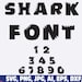 Sharks Svg, Shark Alphabet Letters Font Svg Png, Shark Bundle Svg ...