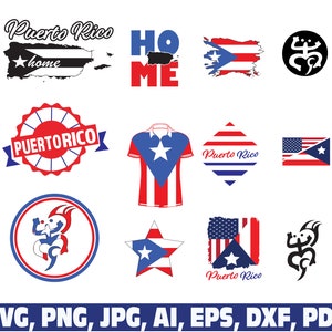 Puerto Rico Svg Png Bundle, Latina Svg, Puerto Rico Flag, Taino Frog Svg, Boricua Svg, Puerto ...