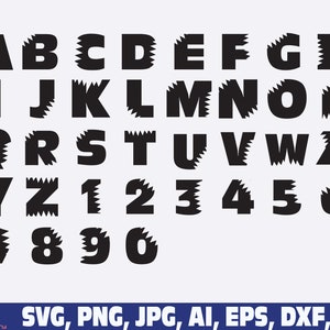 Sharks Svg, Shark Alphabet Letters Font Svg Png, Shark Bundle Svg ...