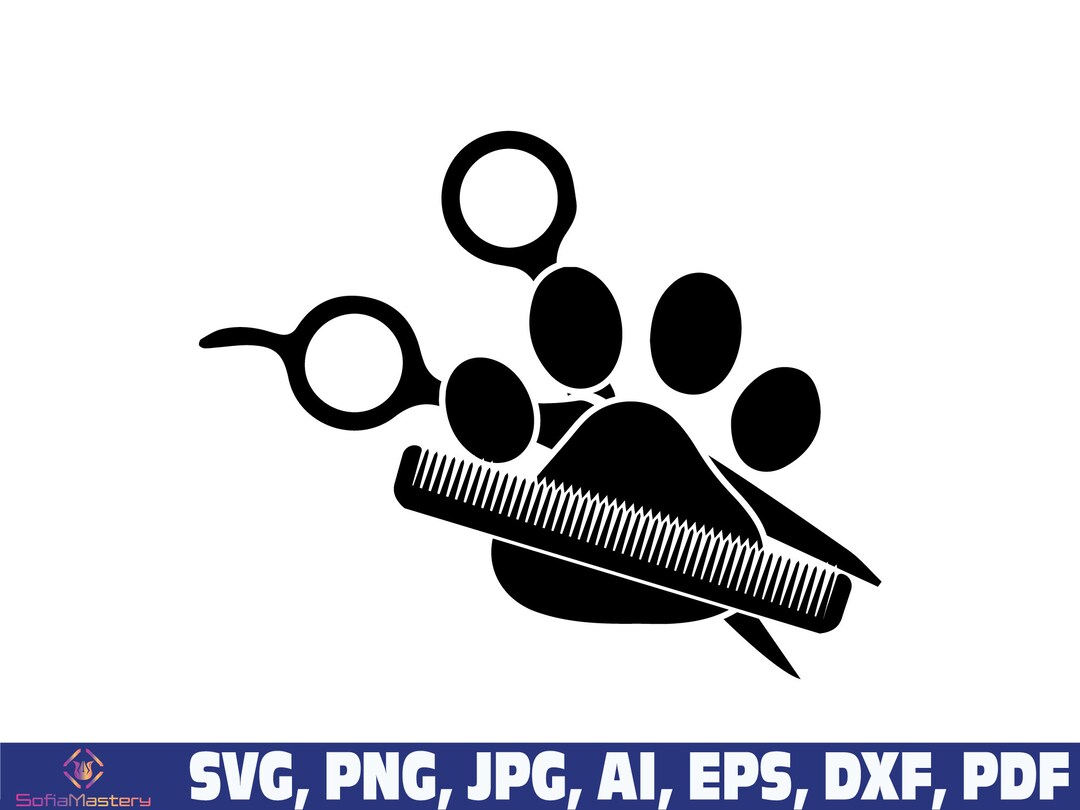 Dog Groomer Svg Png, Dog Grooming Hair Dryer Heart SVG, Dog Grooming ...
