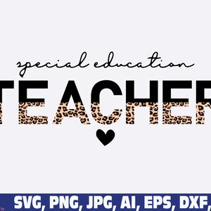 Special Education Teacher Svg PNG, Special Education Teacher Half ...