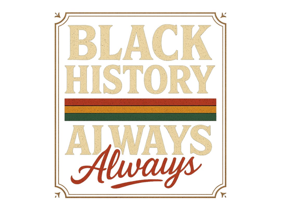 Black History Month Period PNG, Strong Black History Design ...