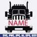 Semi Truck Svg Png, Semi Truck Monogram Svg, Truck Driver Svg, Truck ...