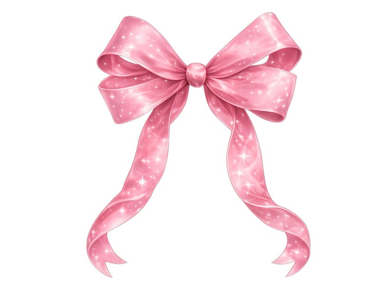 Watercolor Pink Pastel Coquette Bow PNG, Minimal Girly Clipart, Soft ...