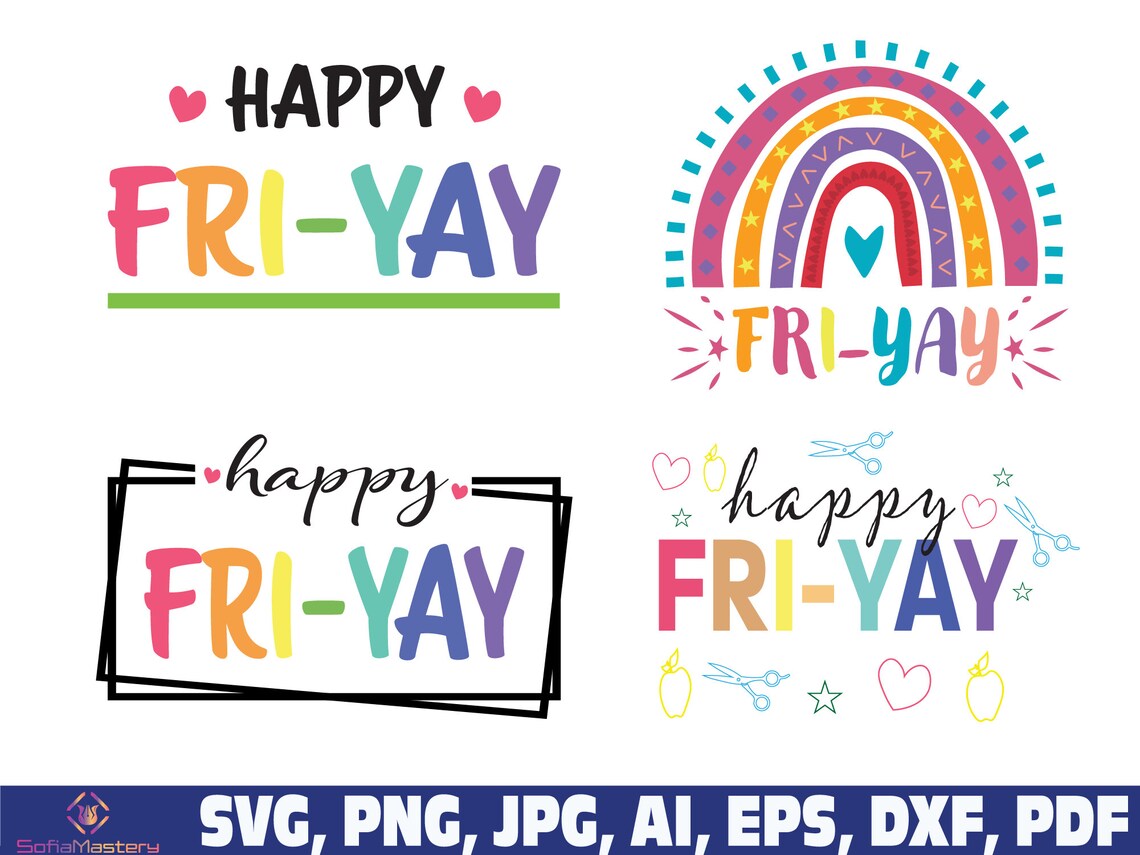 Fri-yay Svg Png, Fri-yay Back to School Png Bundle, Retro Vintage, Race ...