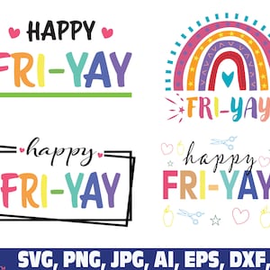 Fri-yay! Svg Png, Fri-yay! Back to School Png Bundle, Retro Vintage ...