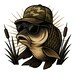 Carp in Cap Png, Funny Carp Fishing Sublimation Design, Camo Fishing ...