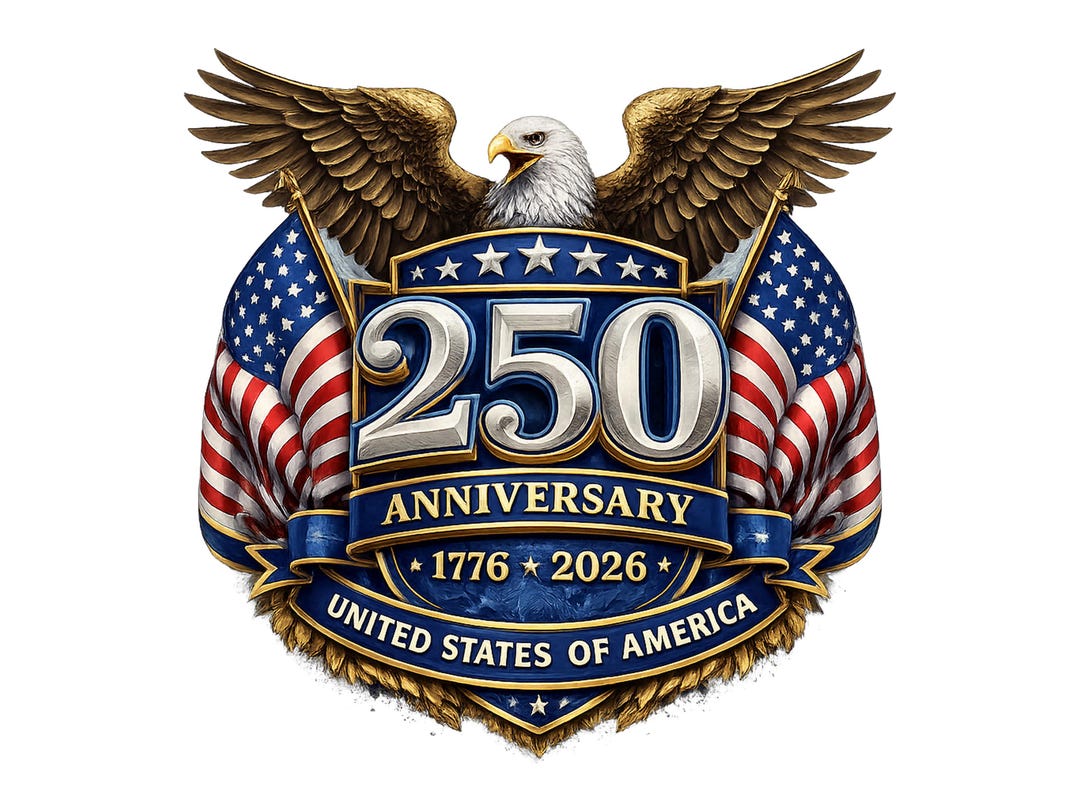 250th Anniversary USA PNG, Semiquincentennial Emblem, 4th of July ...