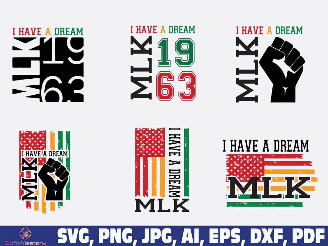 I Have a Dream Mlk Svg, Black History Month Svg, Mlk Day Svg, Blm Svg ...