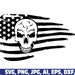 USA Skull Flag Tattered Distressed Svg Png, Flag Svg, Us Flag Svg ...