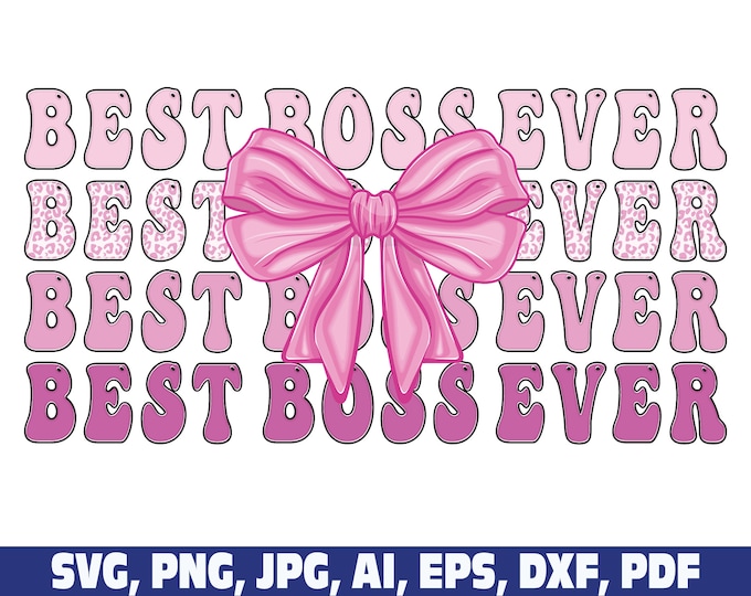 Best Boss Ever Clipart Bundle, PNG Sublimation Files, Instant Download ...