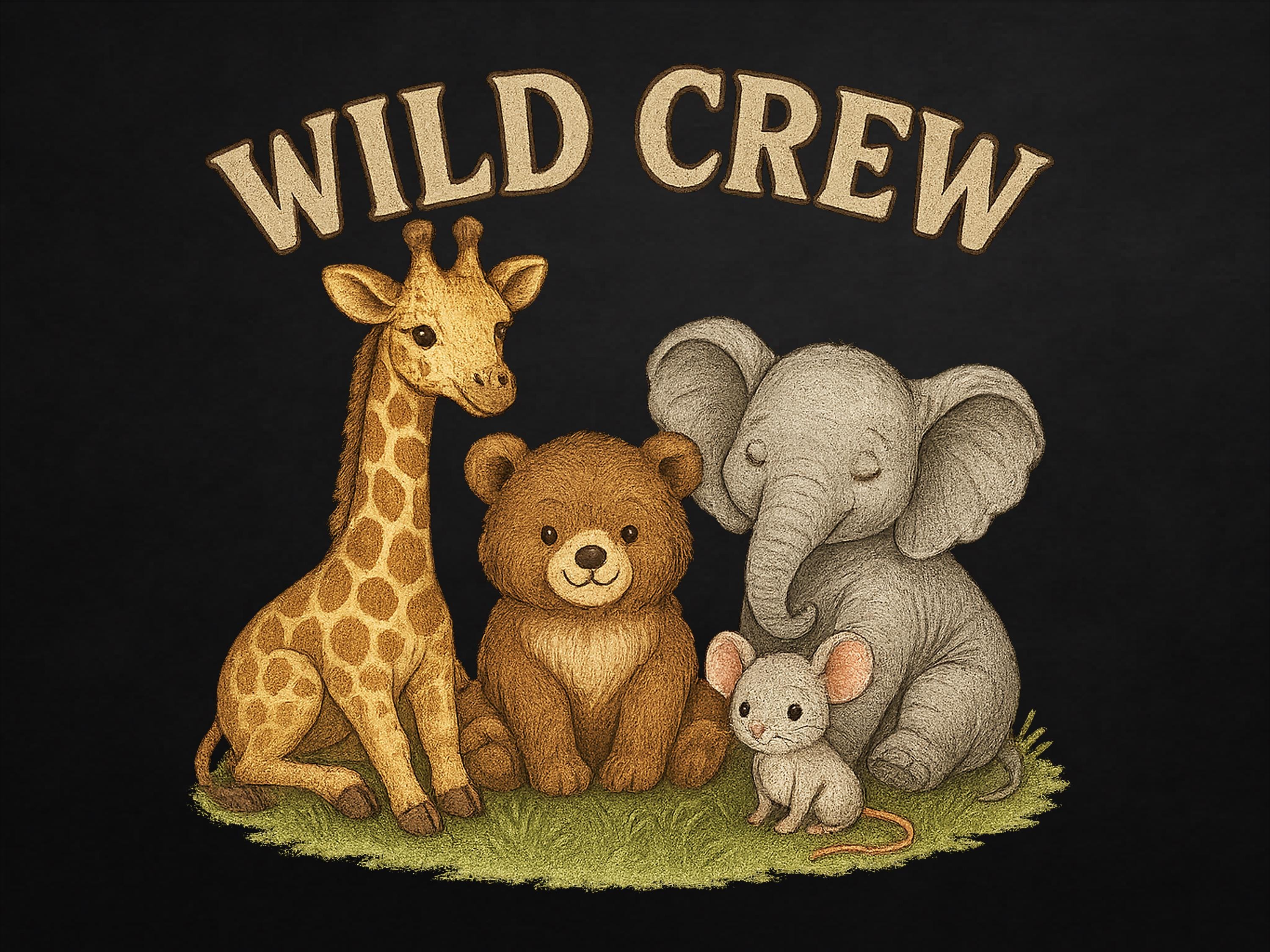 Baby Jungle Animals Clipart Zoo Crew PNG, Cute Animal Sublimation ...