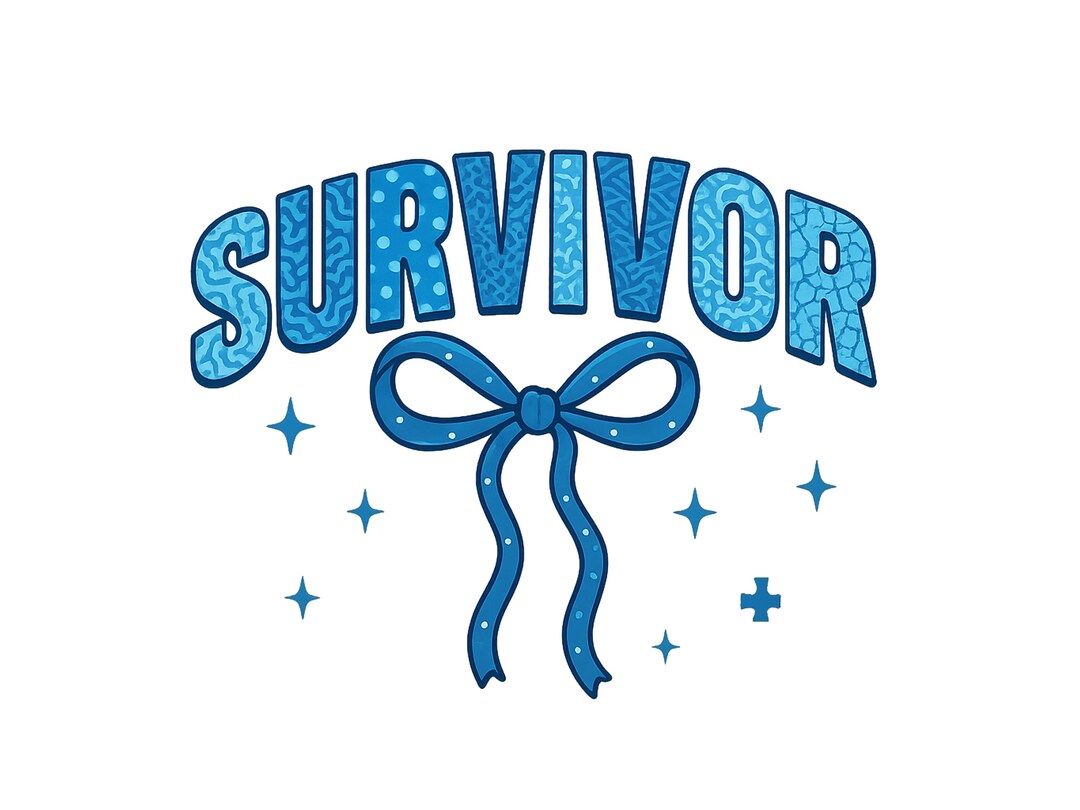 Preppy Diabetes Awareness Survivor PNG, Digital Download, Blue Ribbon ...