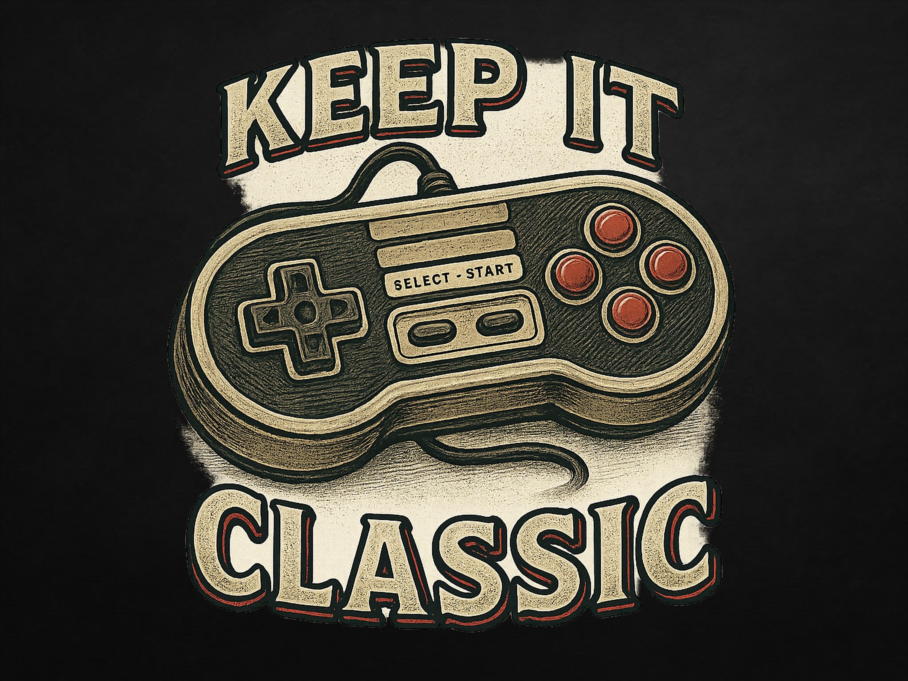 Vintage Game Controller Clipart PNG, Classic Console Design, Retro ...