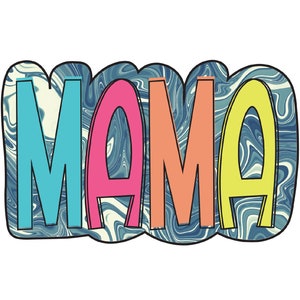 Mama Bright Doodle Canva Frame Template Editable Drag and Drop, Mama ...