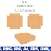 Square Box Template, Box Template Svg, Gift Box Template, Box Template ...