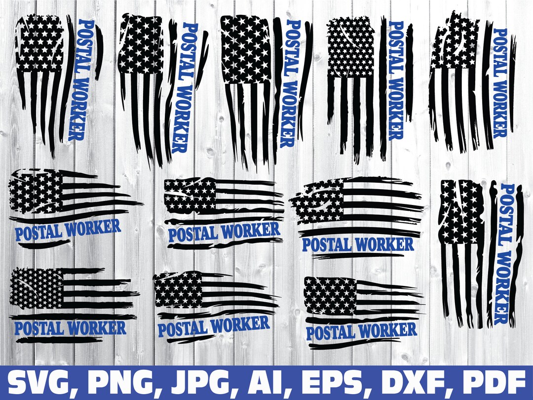Postal Worker Svgcpng, Postal Svg, Postal Worker Flag Svg, Postal ...
