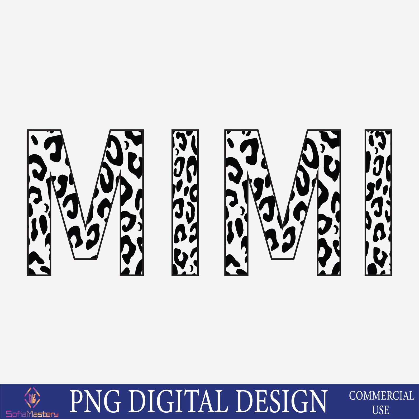 Mimi Png, Blessed Mimi Half Leopard Print Png, Leopard Mimi, Mimi ...