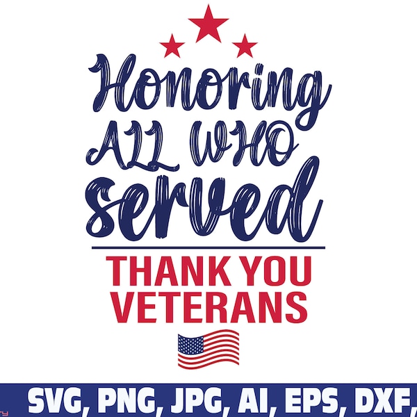Veterans Day Svg - Etsy