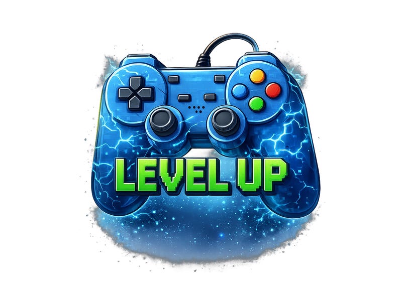 Level up PNG Game Controller, Gamer PNG Digital Download, Gaming ...
