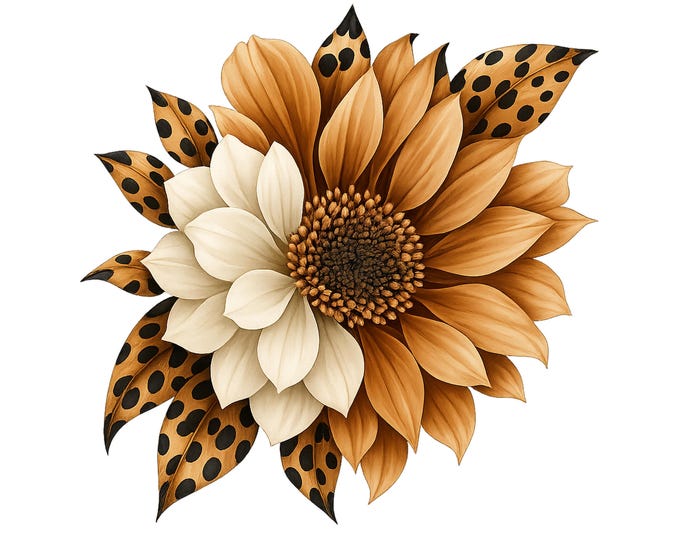16 Leopard Flowers Clipart, Watercolor Flower Clip Art, Clipart Flowers ...
