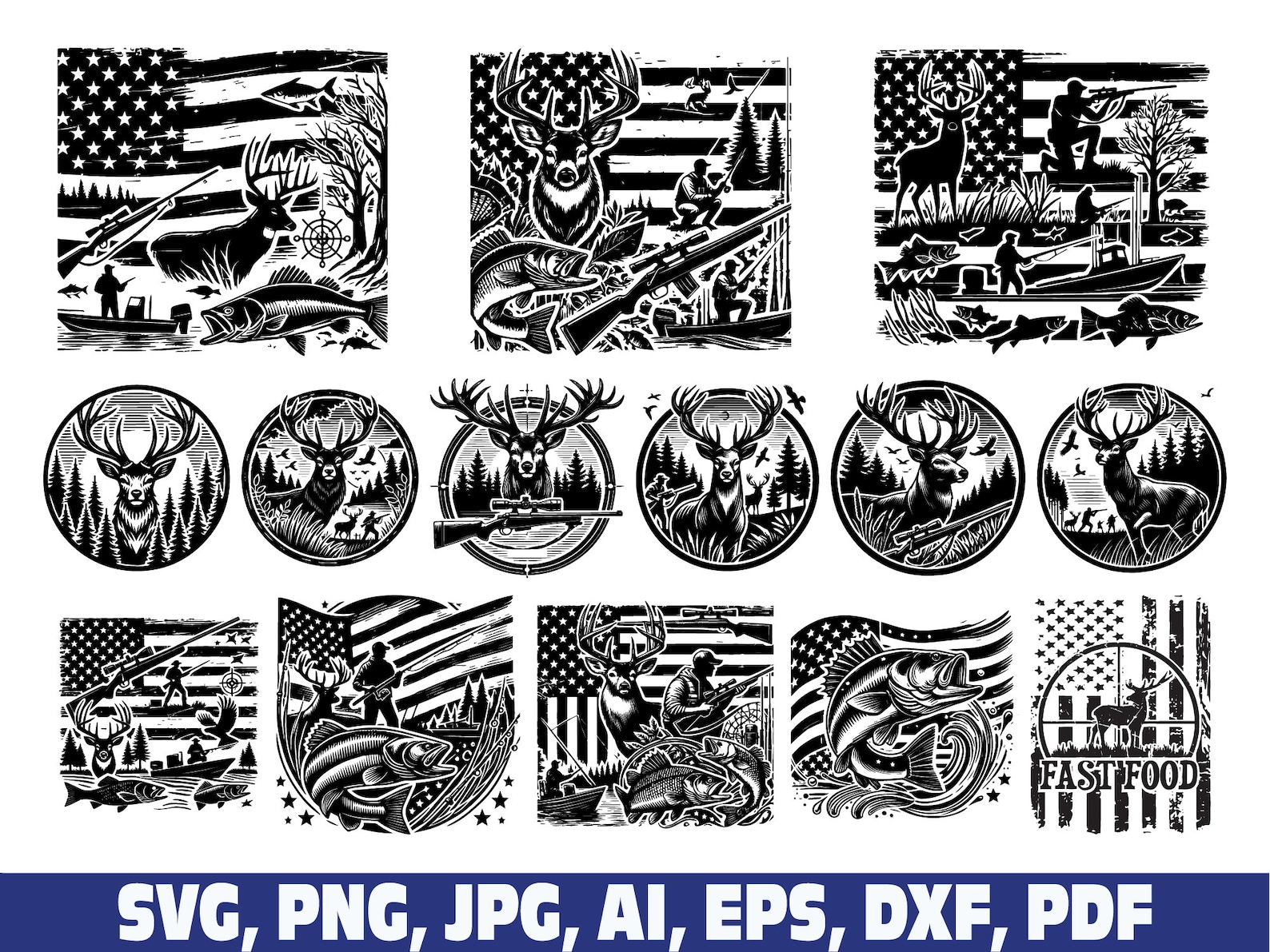 Deer Hunting Name Frame Sign SVG Png Dxf, Hunter Svg, Hunting Svg, Deer ...