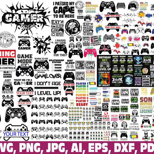 Video Game Svg - Etsy