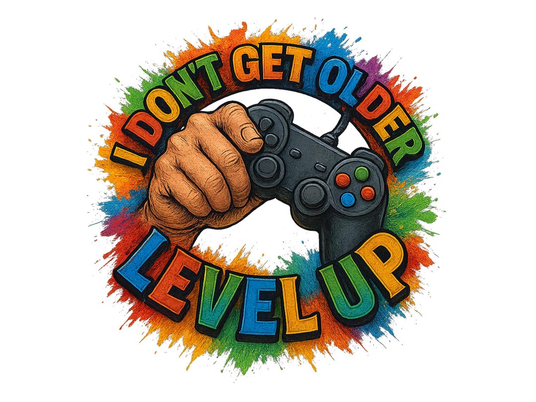 Level up Gamer PNG Game Controller Design, Gamer Shirt PNG, Game Day ...