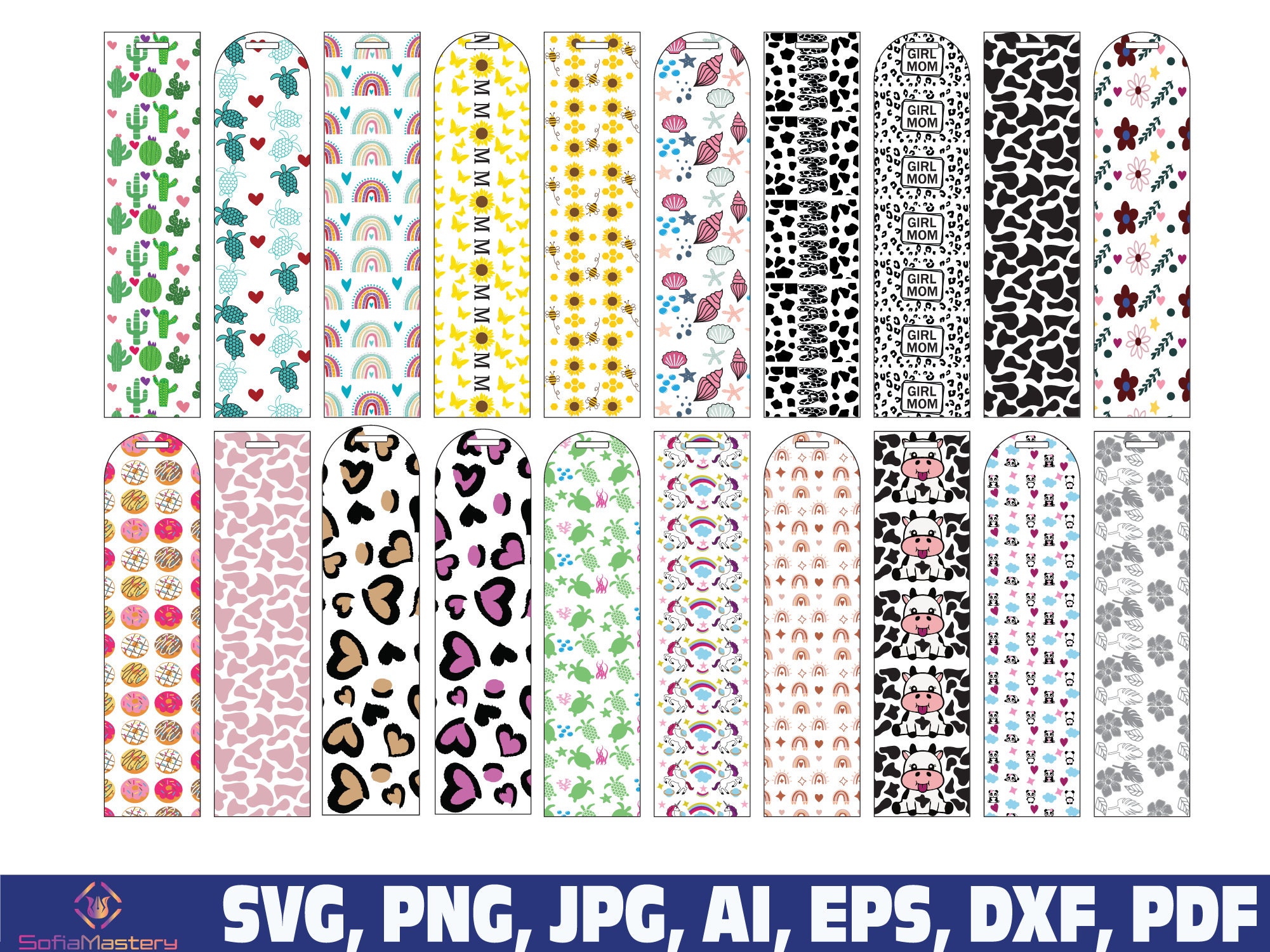 Bookmarks Template, Bookmarks Template Svg Png, Book Marks Patterns ...