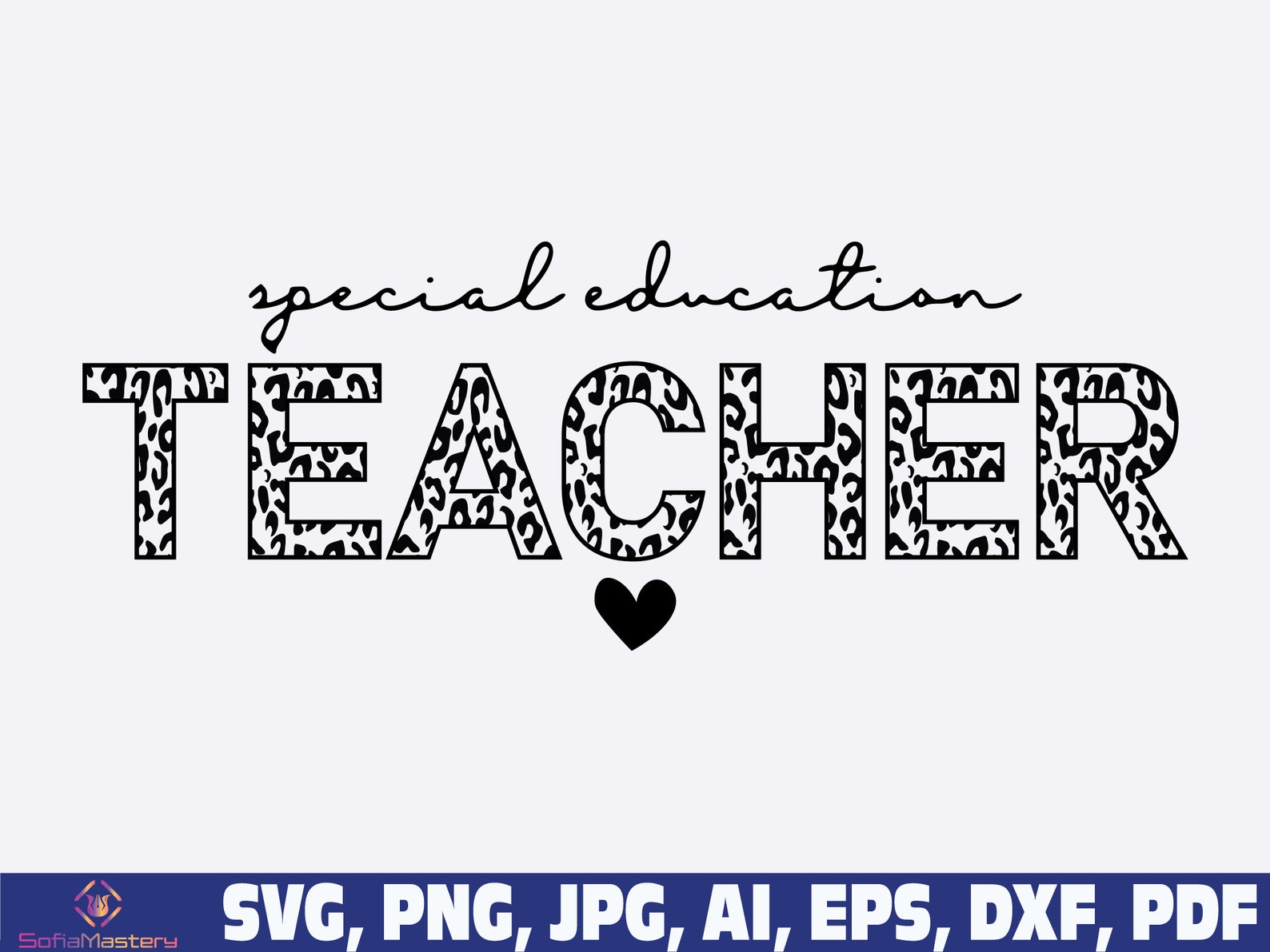 Special Education Teacher Svg PNG, Special Education Teacher Half ...
