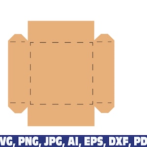 Square Box Template, Box Template Svg, Gift Box Template, Box Template ...