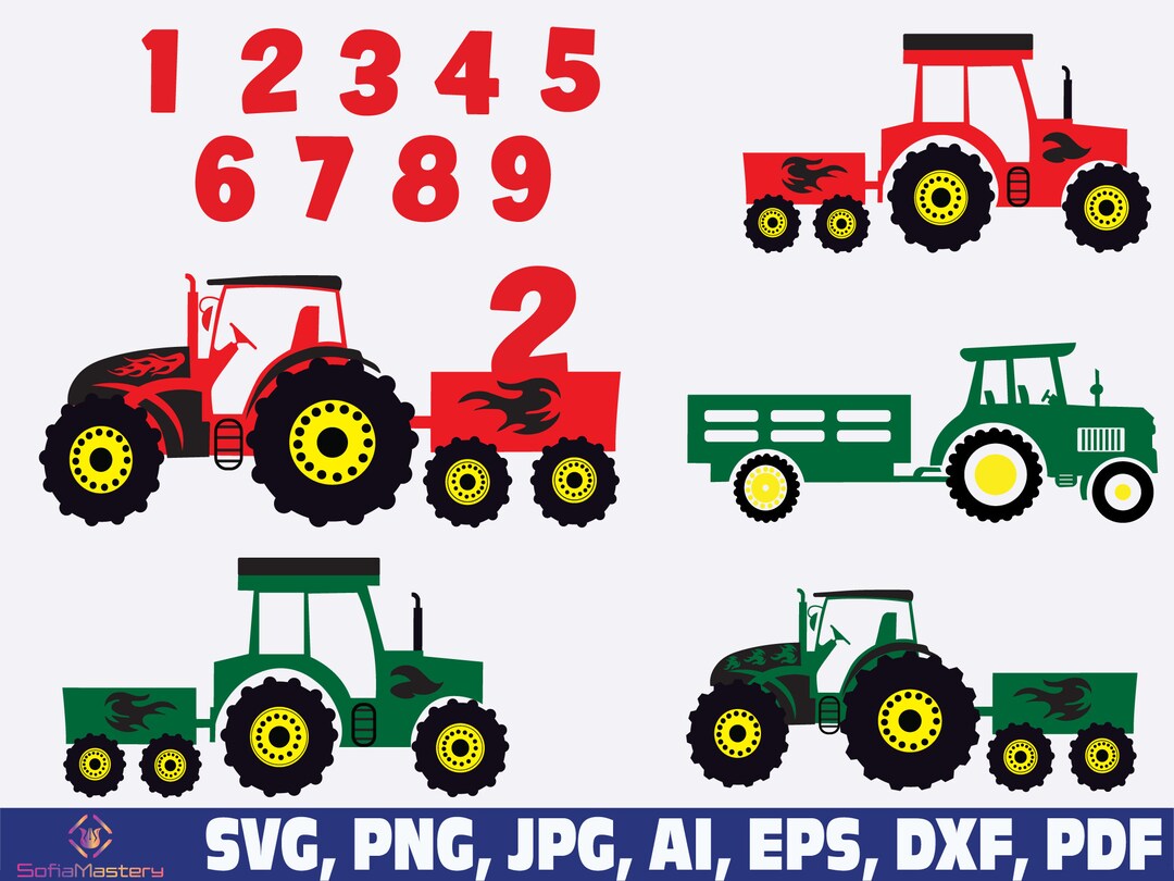 Tractor Birthday Boy Svg, Birthday Boy Girl Svg Png, Tractor Svg, Farm ...