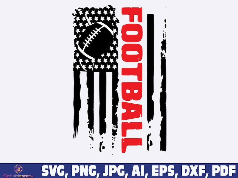 Football Flag Svg Png, Football American Usa Flag Svg Png Bundle ...