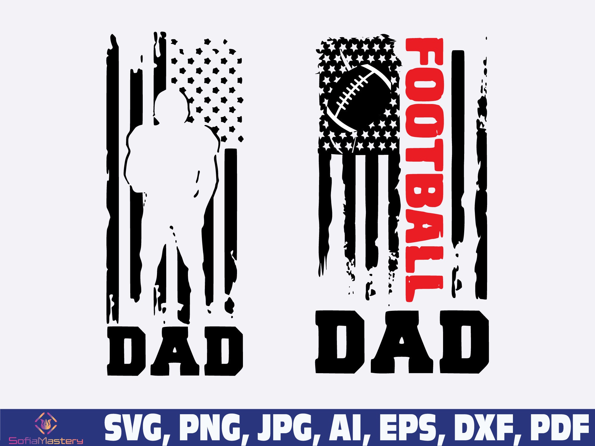 Football Dad Svg Png, Football Daddy Svg Png, Football Father Svg ...