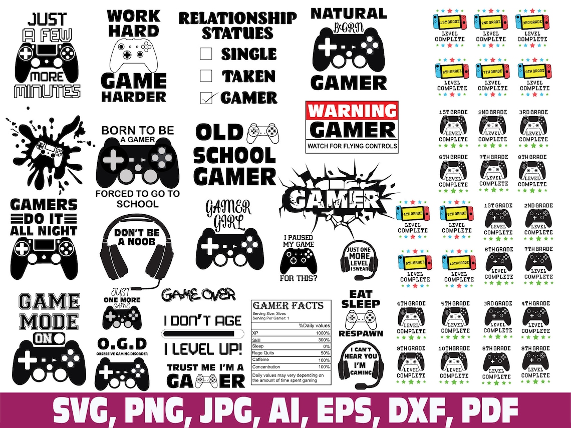 Gamer Controller Svg Png, Split Monogram Name Fram SVG, Gamer Svg ...