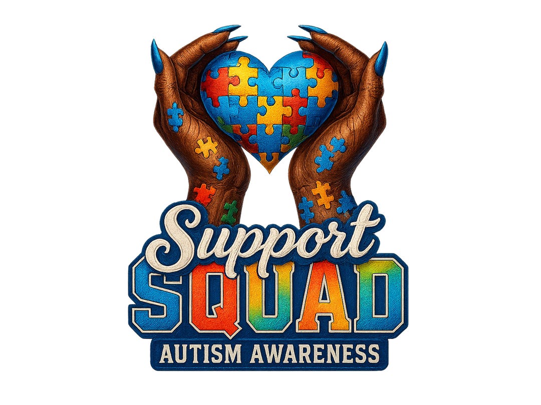Support Squad Autism PNG Bundle, Awareness Sublimation Design, Autism ...