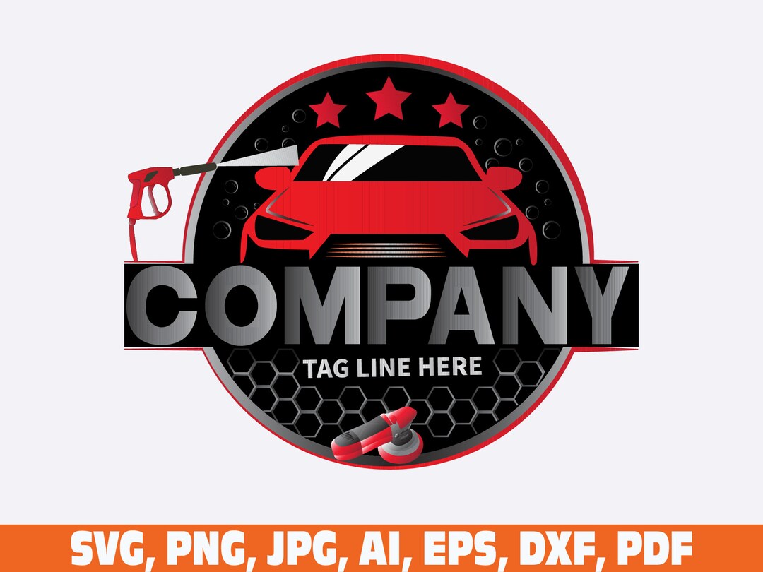 Auto Detailing Car Logo Company Svg, Car Washing Company Logo Svg, Car ...
