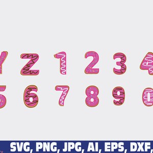 Donut Letters Svg, Donuts Alphabet Letters and Numbers Svg, Alphabet ...