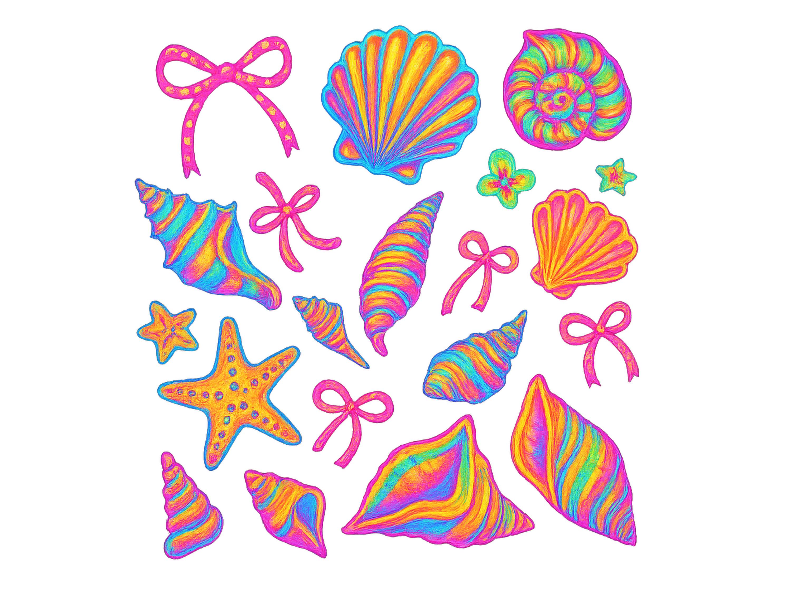Coquette Seashell PNG, Beach Png, Summer Pink Coquette Png, Coastal Png ...